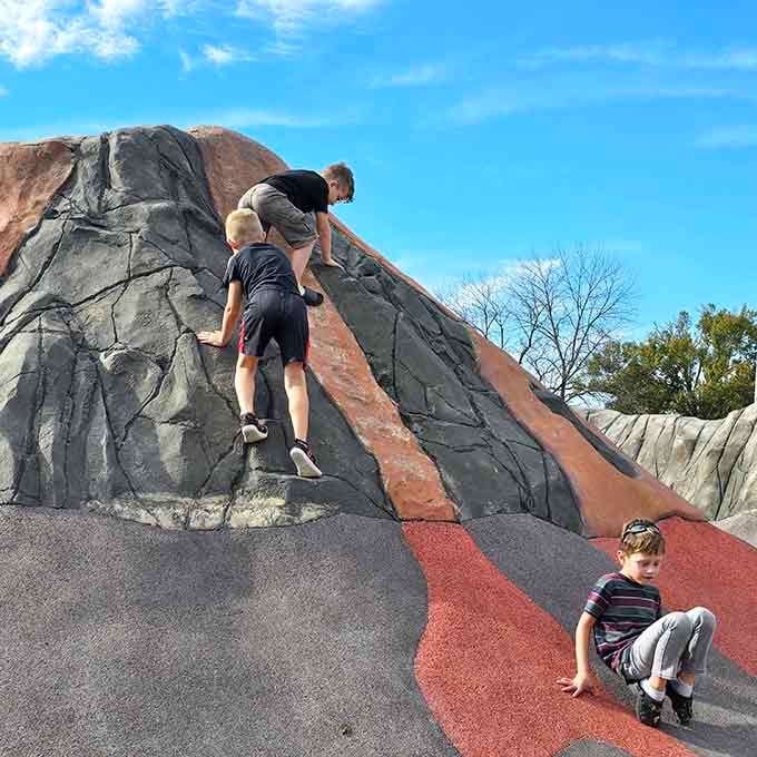 That volcano isn't going to climb itself, and these brave adventurers are ready to conquer their Everest.