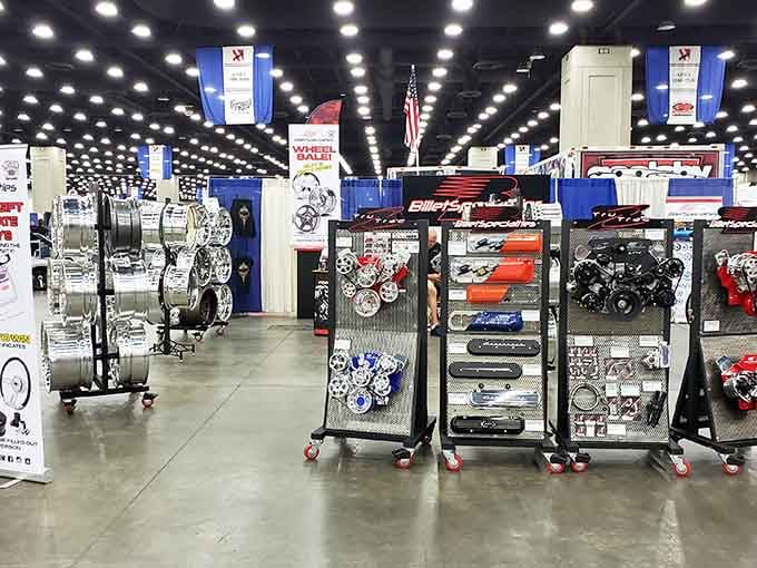 Automotive enthusiasts, prepare to lose track of time among these gleaming wheels and precision-engineered treasures.