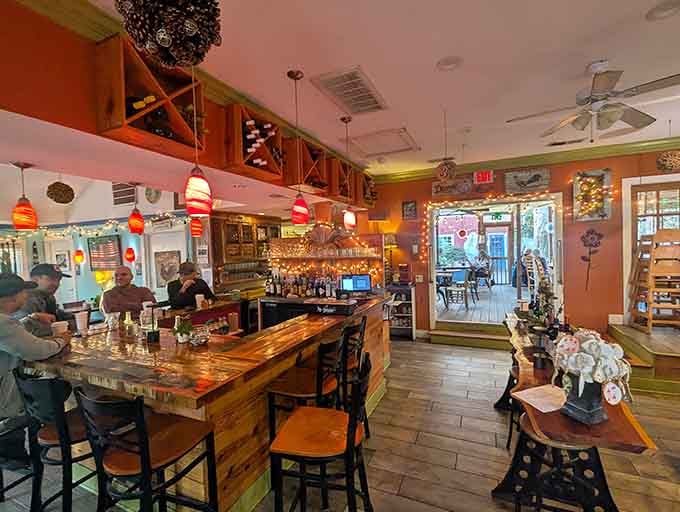 Walking into this kaleidoscope of color and character feels like stepping into your coolest aunt's beach house.