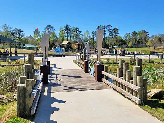Cross this bridge and leave the ordinary world behind, where accessibility meets pure childhood magic in Columbia.
