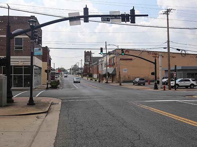 Small-town streets where you can actually cross without playing a real-life version of Frogger with traffic.
