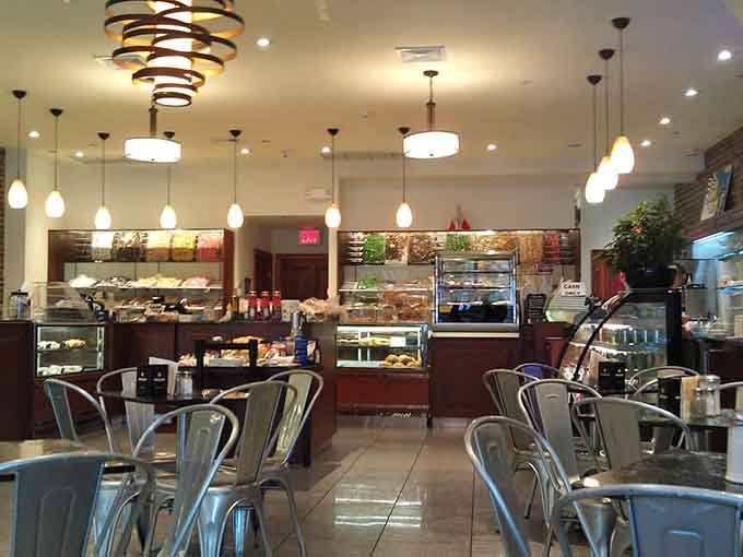 Step inside where pendant lights illuminate rows of Italian pastries waiting to make your day infinitely better.