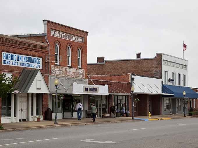 Historic storefronts line the street, their brick facades and vintage signs telling stories that Google can't quite capture.