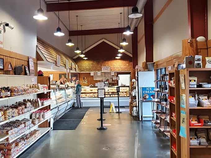 Step inside and let that high ceiling and those gleaming cases guide you to smoked meat nirvana.