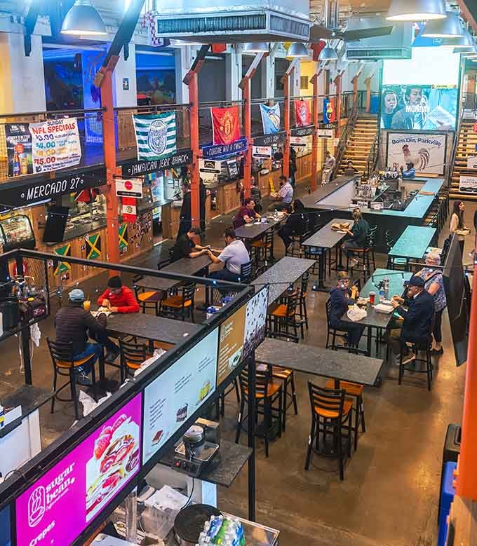 This isn't your mall's sad food court; it's where cultures collide deliciously under one vibrant roof.