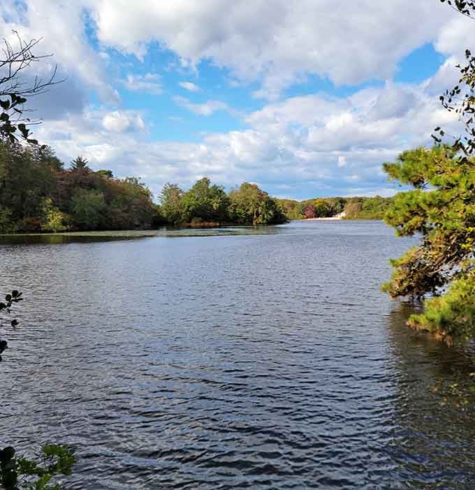 Parvin Lake on a perfect day, proving New Jersey has more water views than just the Shore.