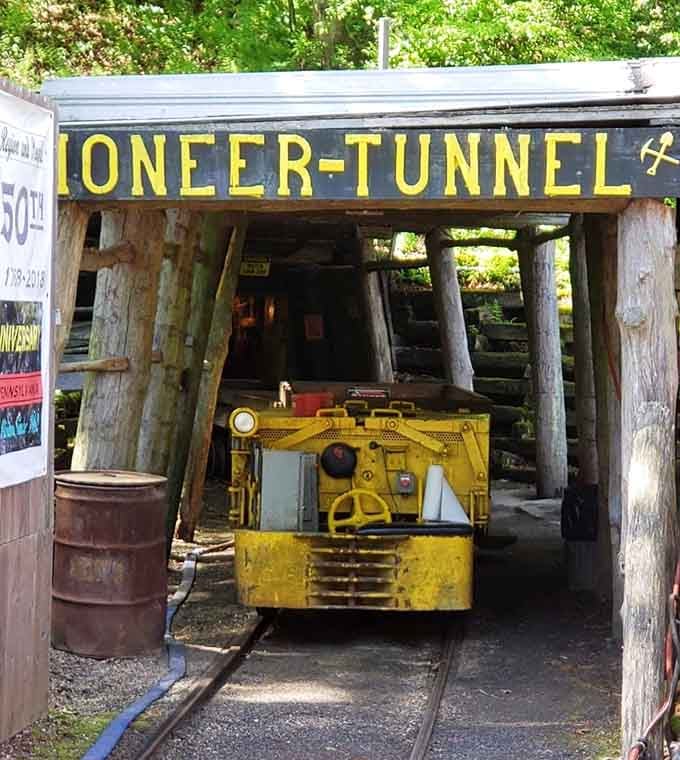 The Pioneer Tunnel entrance beckons with all the charm of a portal to another era, minus the time-travel paradoxes.