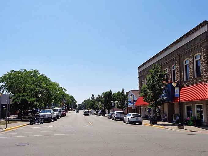 Downtown Port Austin proves small-town charm never goes out of style, especially with historic buildings this photogenic.