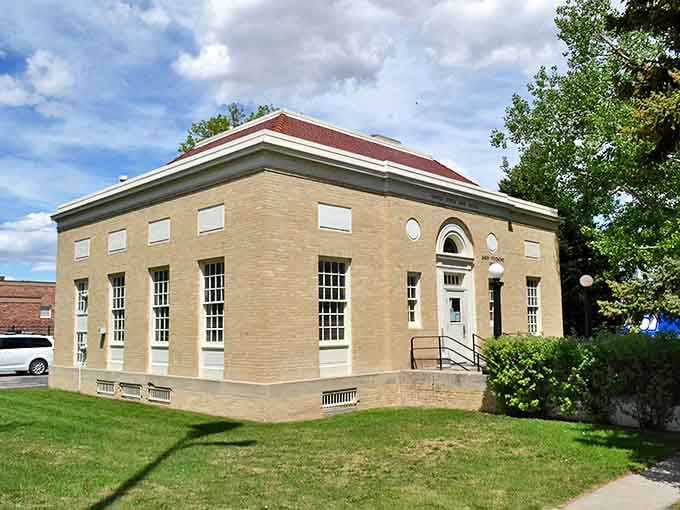 The post office stands proud, a community hub where everyone still knows your name and your business.