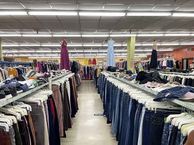 Aisles so organized and well-lit, you'll forget you're hunting bargains instead of browsing a boutique.