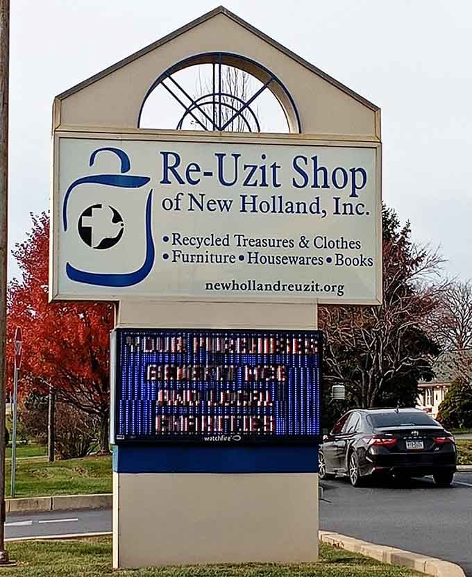 "Recycled Treasures & Clothes" might be the understatement of the century, folks.