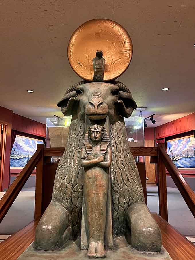 This ram-headed deity isn't judging your life choices, just welcoming you to 4,000 years of history.