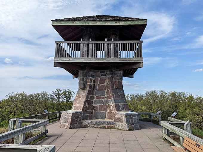 This Depression-era stone tower stands ready to reward your climb with views that'll make your Instagram followers weep with envy.
