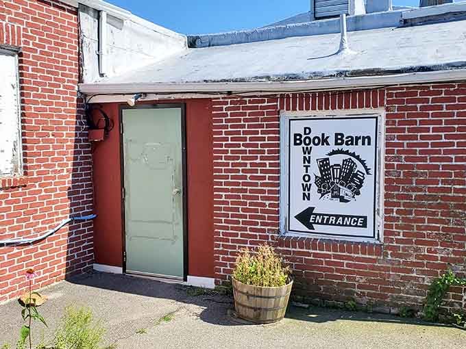 Follow the sign to literary paradise – your wallet might protest, but your bookshelf will thank you.