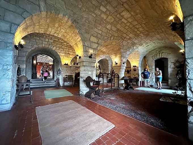 These vaulted stone arches aren't from a movie set, they're the real deal, medieval vibes included.