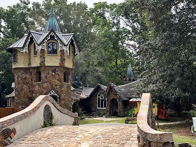That tower rises with the confidence of a castle that knows it's the most interesting building in Alabama.
