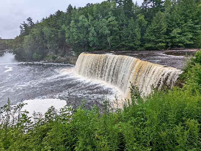 When Mother Nature decided to show off, she created this 200-foot-wide masterpiece in Michigan's backyard.
