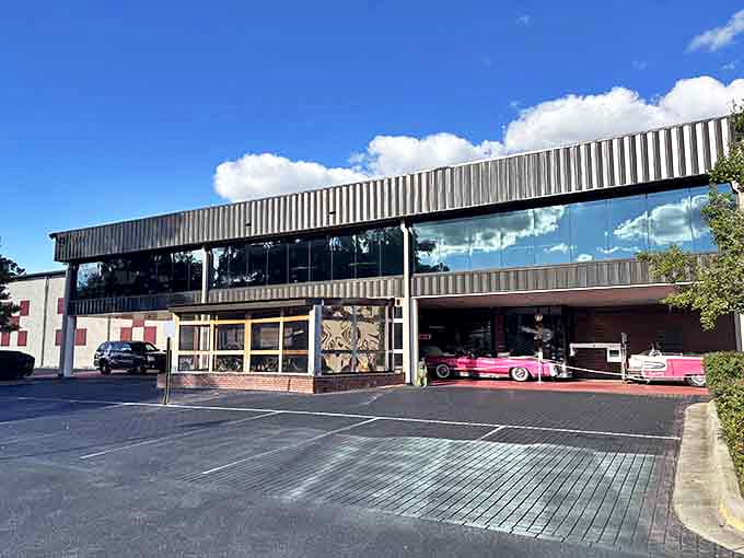 Classic cars and mid-century architecture create a time-travel vortex at the Automobile Museum. That pink Cadillac isn't just transportation&mdash;it's a statement piece with tailfins.