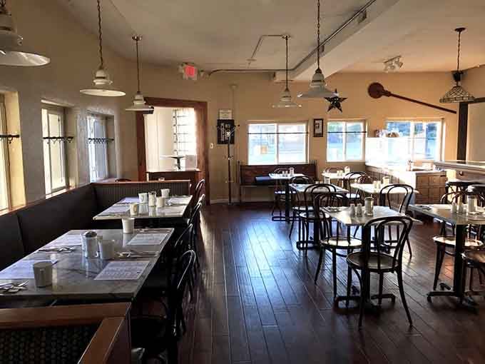 Step inside and suddenly you're in a European café, minus the jet lag and confusing currency exchange.