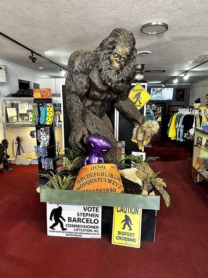 That life-sized Bigfoot statue isn't just for show; it's basically the museum's welcoming committee with serious presence.
