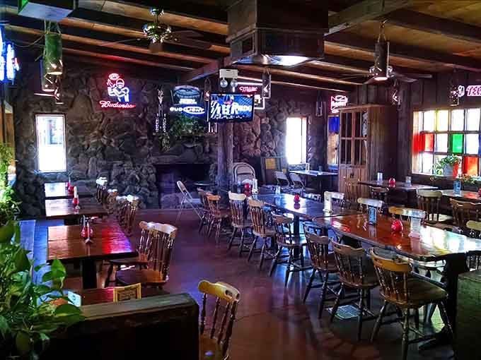 Inside, it's like someone turned a Western museum into a dining room, and honestly, we're not complaining about it.