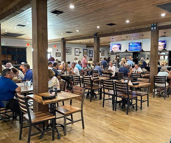 The spacious dining room buzzes with happy locals who know exactly where the good stuff is hiding.
