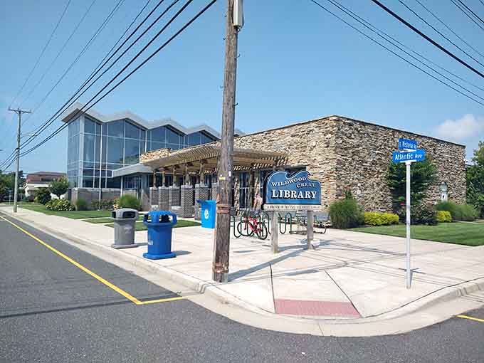 Even the library looks ready for vacation&mdash;proof that Wildwood takes its commitment to year-round beach vibes seriously.