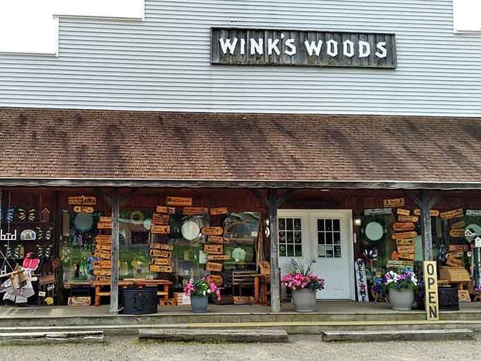Winks Woods stands ready with rustic charm and local treasures that'll make your wallet lighter, heart fuller.