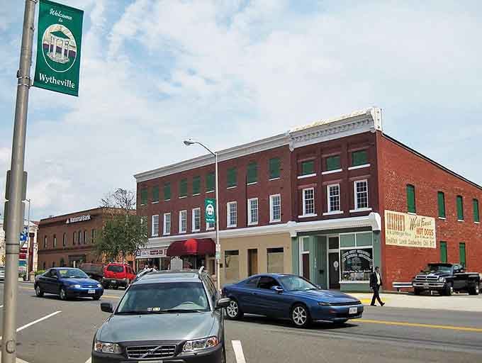 Downtown Wytheville's historic brick buildings stand like sentinels of simpler times, where modern life moves at a refreshingly human pace.