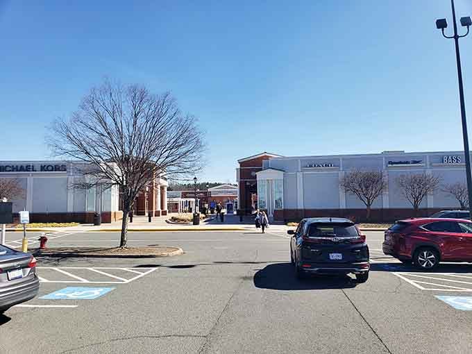 Ample parking means you won't circle like a vulture, saving your energy for the real hunt inside.