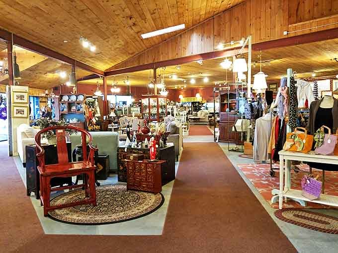 Wooden beams overhead, treasures as far as the eye can see. This isn't shopping&mdash;it's a journey through time with better lighting.