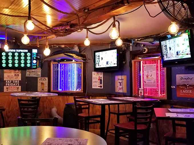 Inside, nautical charm meets neighborhood pub vibes where everyone becomes a regular after one visit.