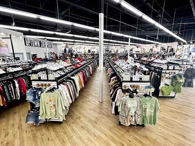 Racks upon racks of organized fashion chaos&mdash;like a department store had a baby with your coolest friend's closet.