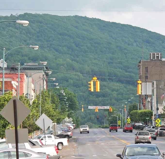 Where mountains meet Main Street. Olean's thoroughfares offer that rare combination of small-town charm and breathtaking natural backdrops that Manhattan's skyline can only dream about.
