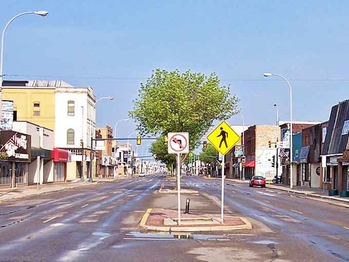 Main Street stretches out with the kind of unhurried pace that makes you remember life before smartphones.