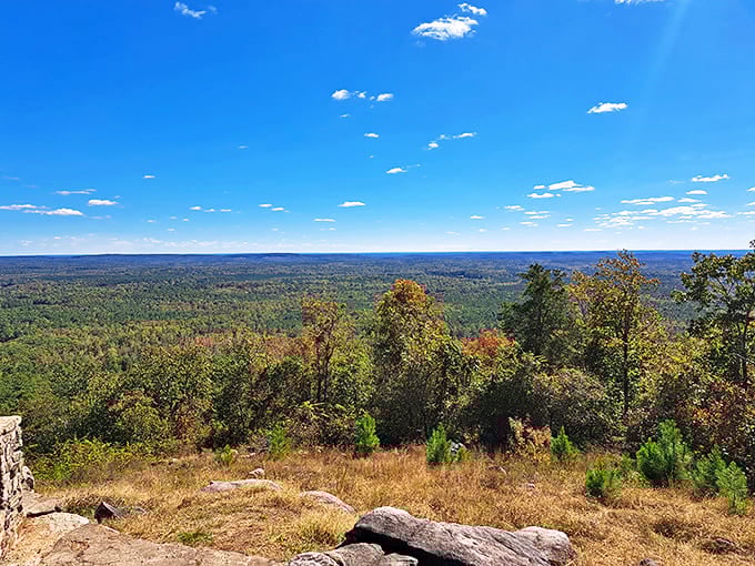 Mother Nature showing off her panoramic skills at Dowdell's Knob. The view that made FDR say, "I'll take this office, please."