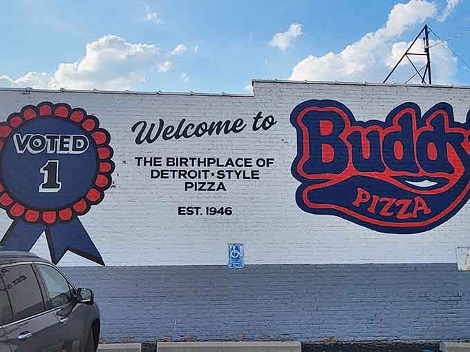 "Birthplace of Detroit-style pizza" isn't just a claim – it's pizza history written in cheese and sauce since 1946.