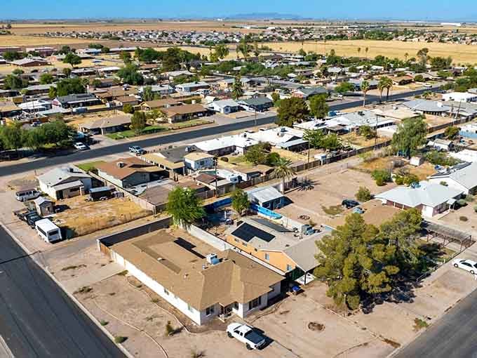 Coolidge's spacious neighborhoods offer affordable desert living with mountain views that million-dollar homes envy.