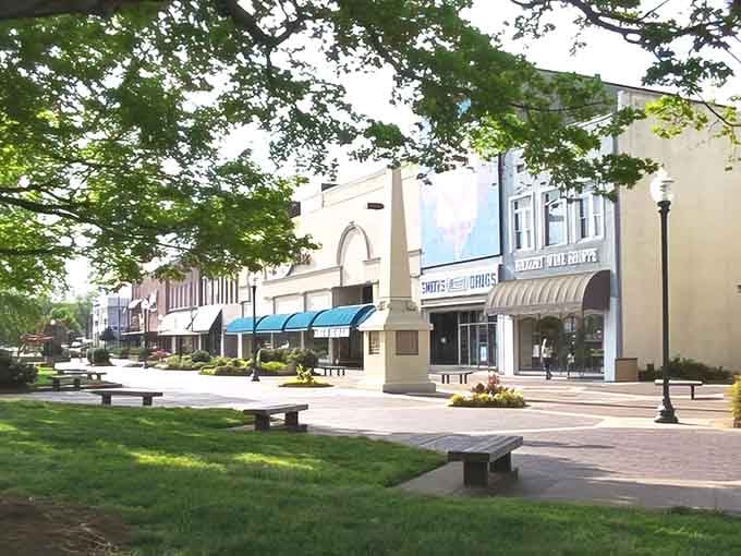 Tree-lined streets and classic storefronts make Hickory's downtown feel like a scene from "The Andy Griffith Show."
