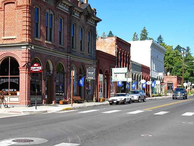 Jacksonville's historic brick buildings stand as proud time travelers from the 1850s gold rush era.