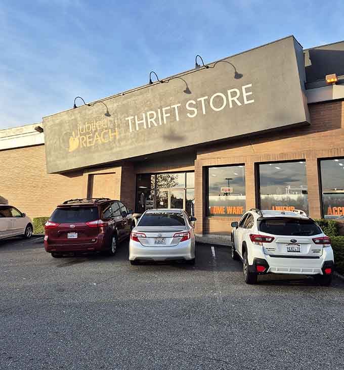 Golden hour light bathes this Bellevue gem where smart shoppers discover designer labels at delightfully reasonable prices.