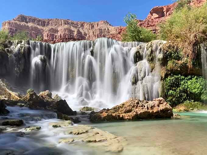 Like a scene from "Avatar," these cascading terraces create their own magical world in the canyon.