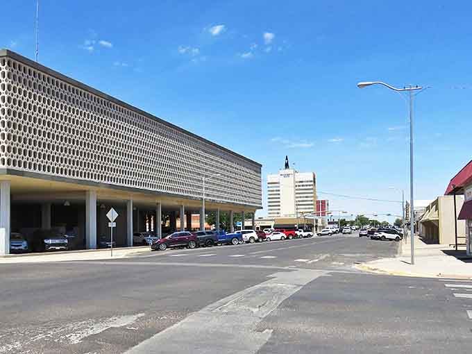Odessa's distinctive mid-century architecture stands as a testament to West Texas prosperity. The honeycomb facade is as unique as the affordable lifestyle behind it.