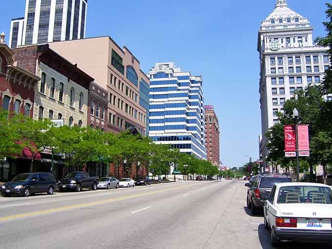Downtown Peoria shines with historic charm and modern skyline &ndash; where affordability meets riverside beauty.