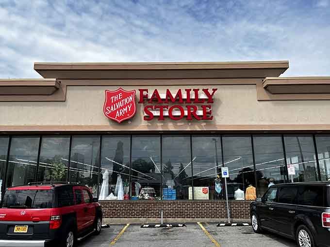 The Family Store welcomes you with glass windows full of possibilities and a parking lot that actually has spaces.