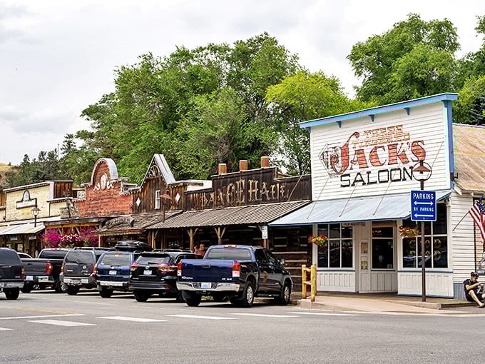 The Wild West lives on in Winthrop! Jack's Saloon anchors this frontier town where cowboys might still tie up their horses.