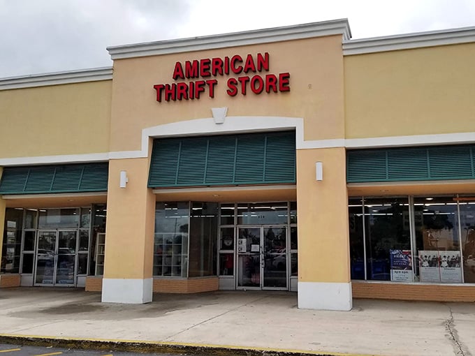 Those glass entrance doors reflect the sunny day outside while hiding incredible finds waiting just inside.
