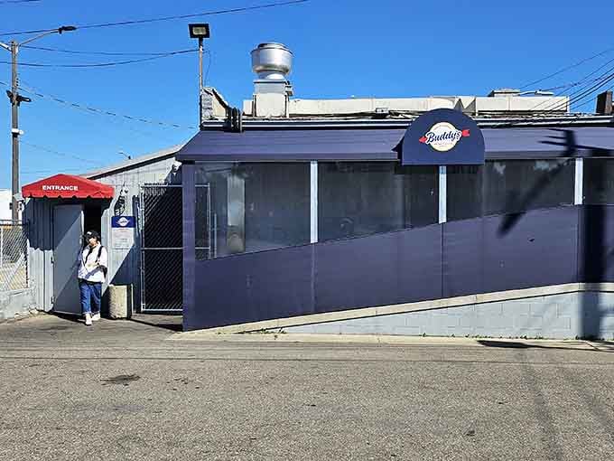 No fancy frills needed when you're the original. Buddy's modest entrance hides Detroit's most influential pizza legacy.