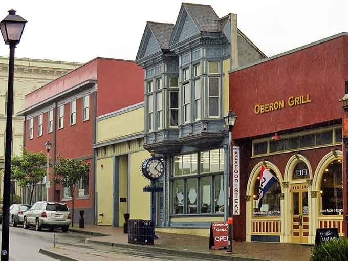Eureka's colorful storefronts and bay windows create a charming streetscape that feels like stepping into a postcard.