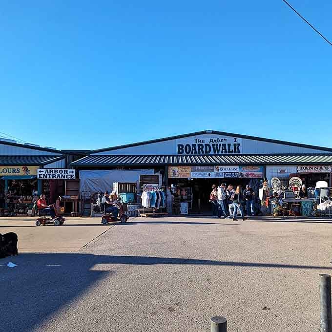 The Boardwalk entrance welcomes you like an old friend inviting you to explore endless rows of surprises inside.